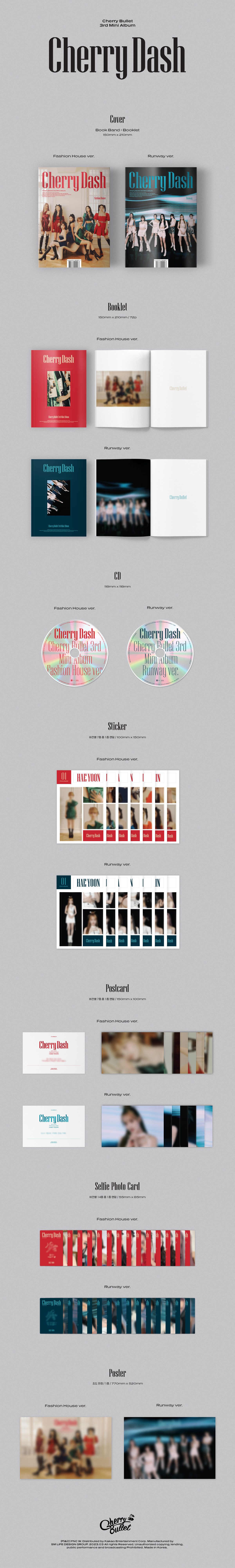 ktown4u.com : [2CD SET] Cherry Bullet - 3rd Mini Album [Cherry Dash] (Fashion House Ver ...